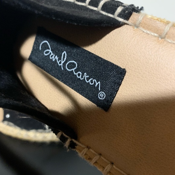 David Aaron | Shoes | David Aaron Black Eyelet Espadrilles Sandals ...